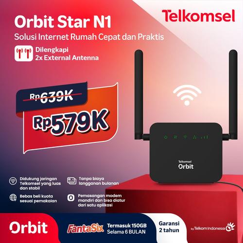 Jual Telkomsel Orbit Star N1 Modem Wifi 4G High Speed Bonus Data - Orbit Star N1 - Jakarta Barat ...