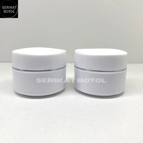 Jual POT CREAM 15GR BUNGA WHITE PUTIH WAVE POT IMPORT 15 GR PLASTIK PP ...