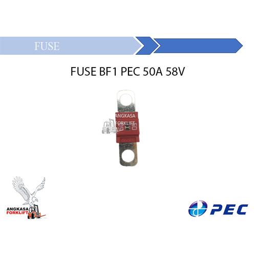 Jual Fuse PEC 50A BF1 Small Sekring Forklift 58V DC Eletric Japan Style ...