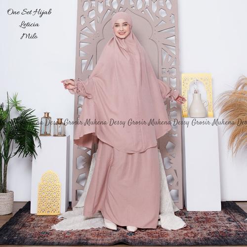 Jual Leticia One Set Crinkle Syar'i Hijab dan Rok - MILO - Kota Tasikmalaya - Leesy.ID | Tokopedia