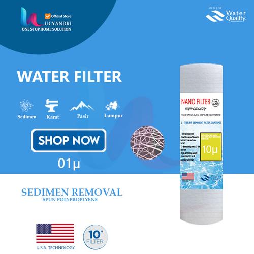 Jual Cartridge Filter NANOTEC 10 Inch PP isi Katrid Filter Air Sedimen ...