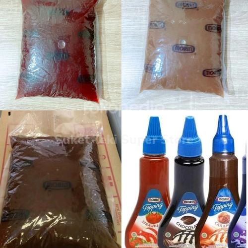 Jual Morin Topping Coklat Caramel Strawberry Refill 2kg HEMAT Pack ...