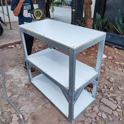 Jual Rak Besi Baja Holo Galvanis Aki Battery PLTS 50x100x100cm 1 Ton ...
