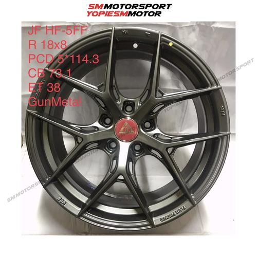 Promo Velg Mobil JF R18 Lebar 8 PCD 5 x 114.3 ET 38 Gun Metal - Innova ...