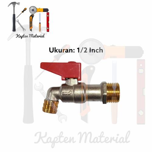 Jual Keran Tembok Air 1/2 Inch | Kran Bola Kuningan 1/2" | Kran Air ...
