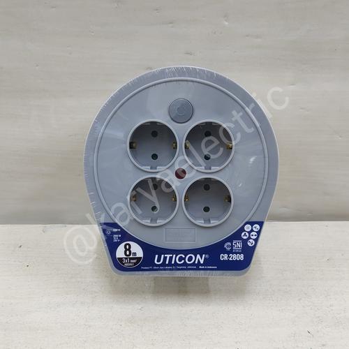 Jual KABEL ROLL UTICON CR-2808 8METER STOP KONTAK UTICON ROLL + SAKLAR ...