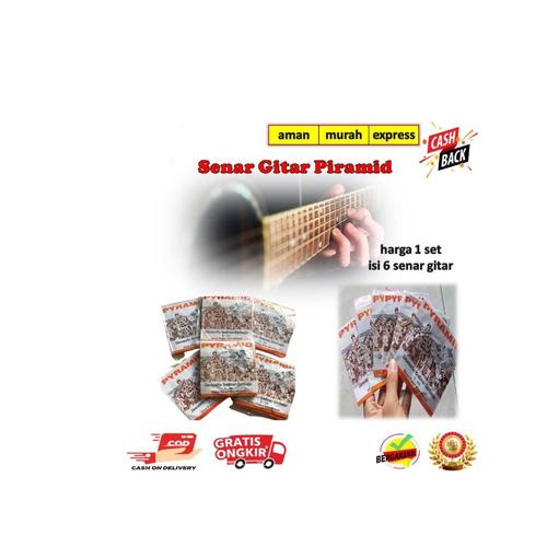 Jual SENAR GITAR AKUSTIK PYRAMID LUSINAN 12PCS SENAR LENGKAP KEMASAN ...