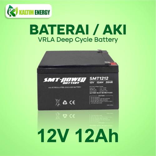 Jual Baterai 12V 12Ah / Aki Kering 12V 12Ah VRLA SMT POWER - Kota ...