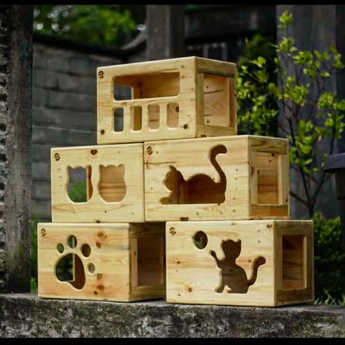 Jual PREMIUM BOX CAT / RUMAH KUCING / KOTAK KUCING BERKUALITAS ...