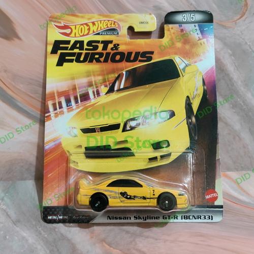 Jual hot wheels premium nissan skyline gtr bcnr33 fast furious r33 ...