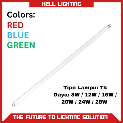 Jual LAMPU TL NEON T4 8W 12W 16W 20W 24W 28W ISI REFILL LAMPU ETALASE ...