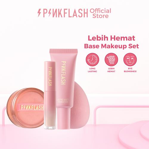 Jual PINKFLASH Oil-control Base Foundation Loose Powder Concealer ...