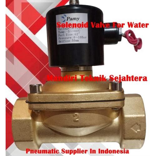 Jual Solenoid valve PAMY UW-50 / 2W-500-50 2" inch NC - DC24V - Jakarta Barat - Mandiri Teknik ...