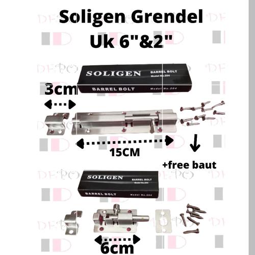 Jual Soligen Grendel Stainless Steel S/S - Grendel 2" - Jakarta Utara ...