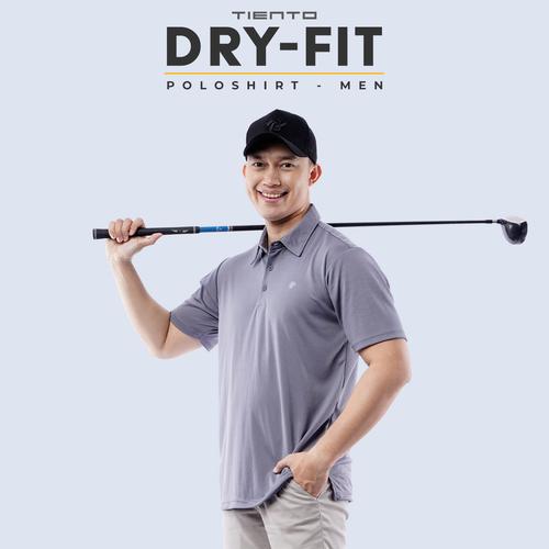 Promo Tiento Baju Olahraga Golf Pria Kaos Kerah Kasual Polo Dry Fit Men ...
