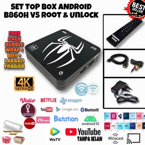 Jual Android TV B860H V5 Android 10 Sudah Root n Unlocksiap pakai support - Keyboard i8 - Kab ...