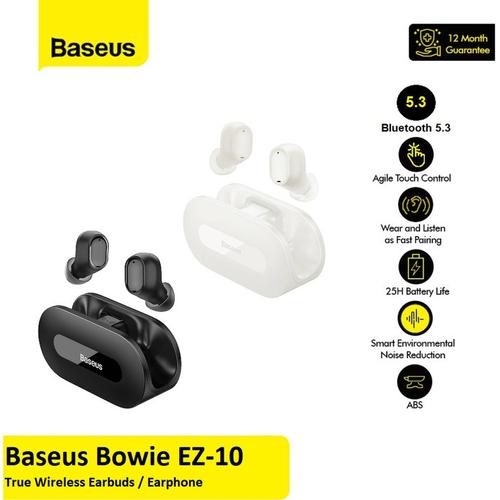 Jual Baseus Bowie EZ10 EZ-10 TWS True Wireless Earbuds Earphone - Biru Muda - Jakarta Pusat - G ...