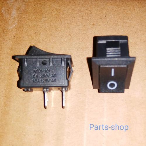 Jual Saklar Power ON OFF Switch Rocker Beralih 2 Pin 2P 21x15mm Hitam ...