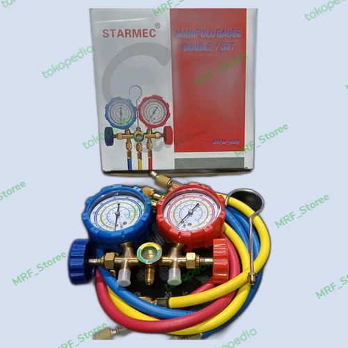 Jual TESTING MANIFOLD AC DOUBLE MULTI R22 R134A R410 R32 STARMEC ...
