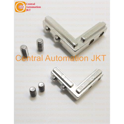 Jual Inner Bracket Aluminium Profile 2020 3030 4040 - 2020 2 Lubang ...