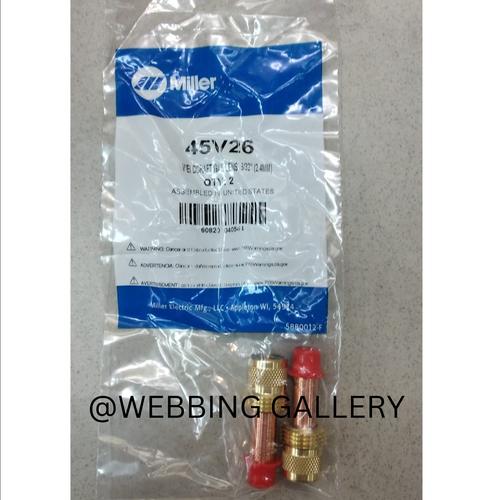 Jual MILLER COLLET BODY GAS LENS 2.4 45V26 MADE IN USA (1PACK ISI 2PCS ...