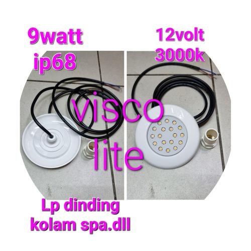 Jual lampu dinding pool light 9watt 9w 12volt - kolam spa led 12v 9 watt - Putih - Jakarta Barat ...