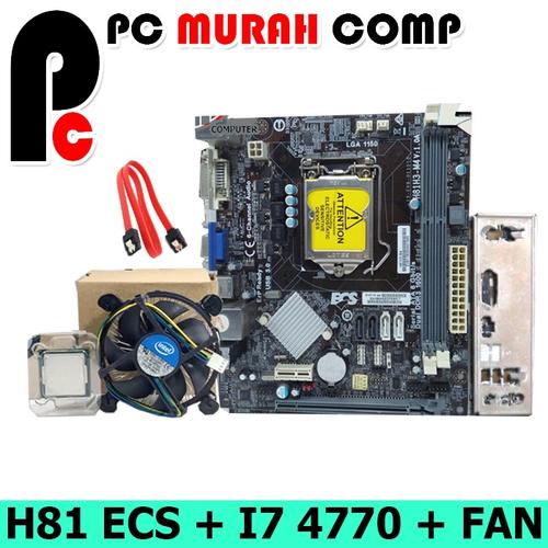 Jual Paket Motherboard H81 Plus Processor i7 4770 - asrock i7 4770 ...