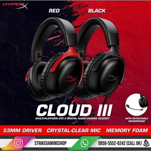 Jual HYPERX CLOUD III MULTI-PLATFORM DTS X SPATIAL AUDIO GAMING HEADSET ...