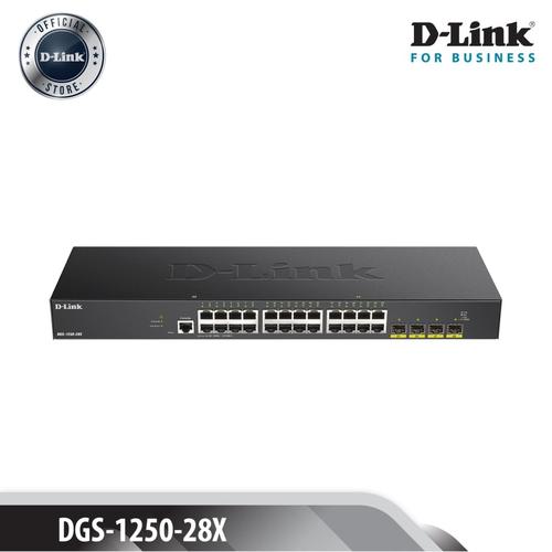 Jual D-LINK DGS-1250-28X 24-Port Gigabit, 4 x 10G SFP+ Smart Managed ...