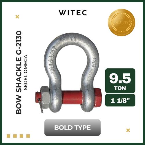 Jual Segel Omega G2130 9.5 Ton (1-1/8”) Bolt Type | Bow Shackle Omega ...