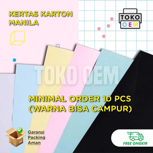 Jual KERTAS KARTON MANILA BRIEF CARD BC 160 GRAM WARNA WARNI - Putih ...