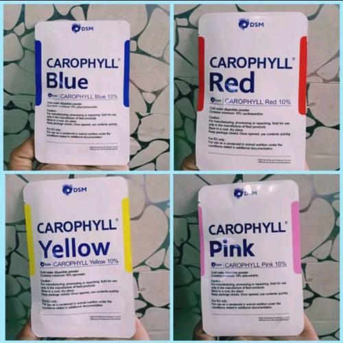 Jual Pewarna ikan Hias CAROPHYL BLUE RED YELLOW PINK - Carophyl Pink ...