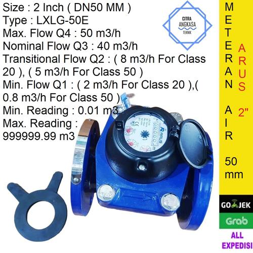 Jual Flow meter 50mm/ meteran air/ Water meter 2inchi - Jakarta Utara ...