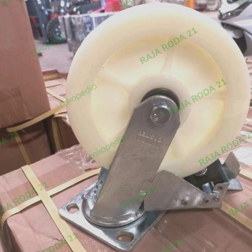 Jual RODA NYLON HEAVY DUTY 8" INCH (HIDUP+REM) - Jakarta Barat - RAJA ...