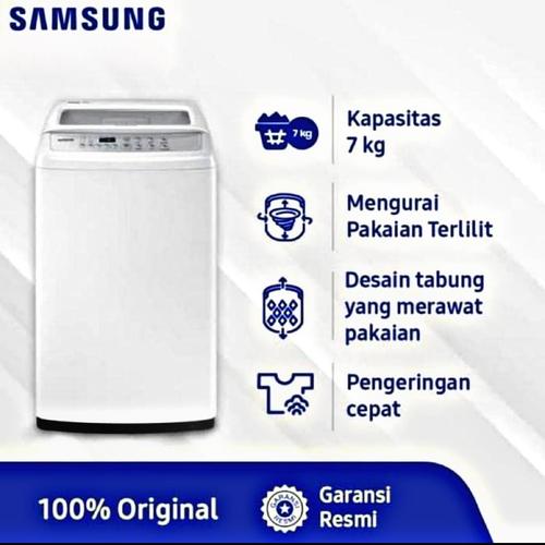 Jual SAMSUNG MESIN CUCI TOP LOADING WA70H4200SW-7KG WOBBLE GARANSI ...