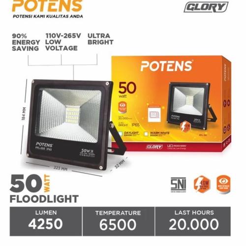 Jual Lampu Sorot LED 50watt Potens Kap Lampu Tembak 50 Watt Outdoor ...