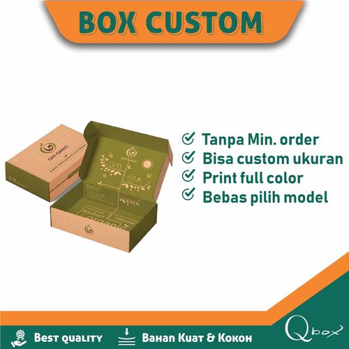 Jual KARDUS/KARTON/BOX CUSTOM CETAK LOGO UK. 25x25x10 Cm PRINT FULL ...