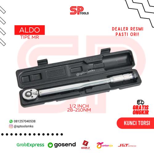 Jual KUNCI TORSI TORQUE WRENCH MOMEN ALDO 1/2" TYPE MR 28-210NM - Kota ...