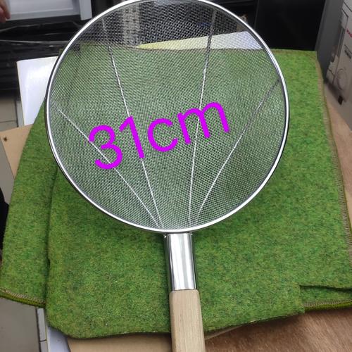 Jual serok stenlisstil gagang kayu,31cm,serok jumbo,serok stenlis 31cm ...