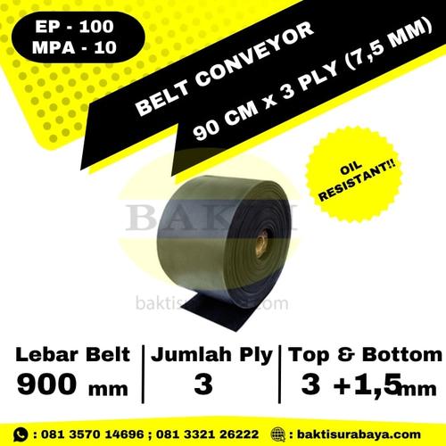 Jual Belt Conveyor Oil Resistant 900 mm x 3 Ply (7.5 mm) EP 100 MPA 10 ...