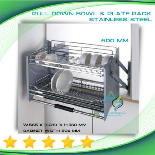 Jual VITCO Soft Close Pull Down Bowl & Plate Rack / Rak Piring Dapur ...