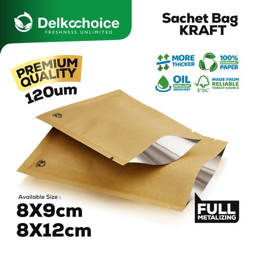 Jual Kemasan Saset Sachet Bag Kraft Paper Non Ziplock Bungkus Kopi ...