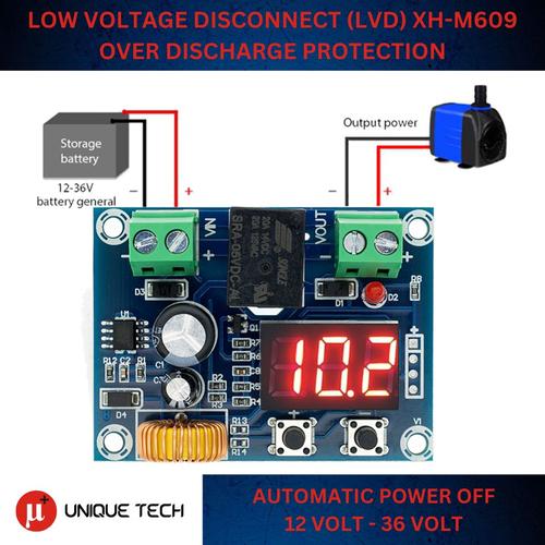 Jual LOW VOLTAGE DISCONNECT XH-M609 LVD DISCHARGE PROTECTION BATTERY ...