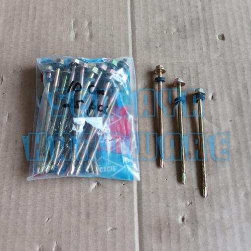 Jual Sekrup skrup roofing kuning baut atap baja ringan 12x 100 ( 10 cm ...