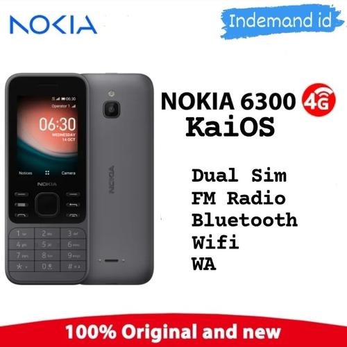 Jual 100% Original | Nokia 6300 4g KaiOS Dual Sim Wifi Bluetooth - Hitam - Jakarta Selatan ...