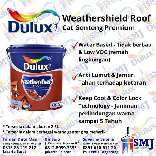Jual CAT ATAP GENTENG DULUX WEATERSHILED ROOF READY MIX 2,5 L - Dark ...