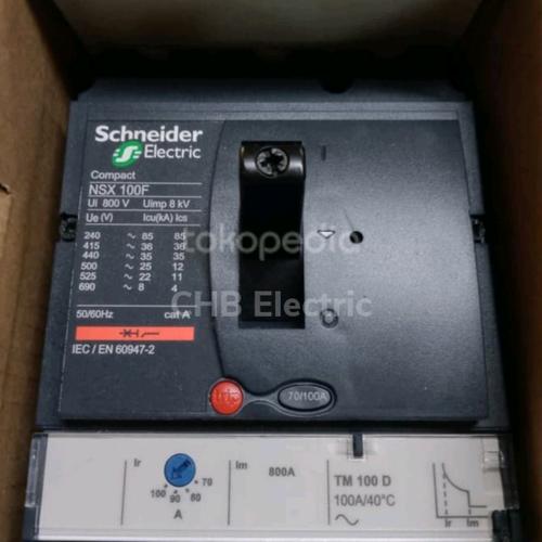 Jual SCHNEIDER MCCB NSX 100F 3P 100A (36kA) TM100D LV429630 - Jakarta ...