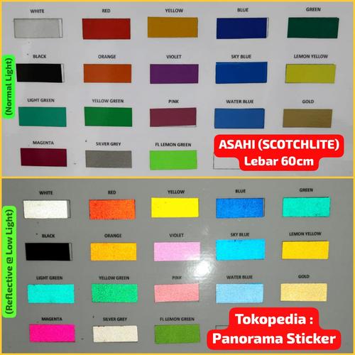 Jual ASAHI Scotchlite Sticker Reflective lebar 60cm (Harga per 1 Meter ...