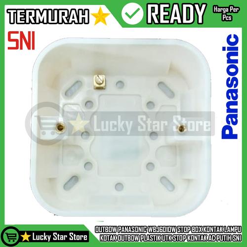 Jual OUTBOW PANASONIC WBJ6010W STOP BOX KONTAK AC KOTAK OUTBOW PLASTIK ...