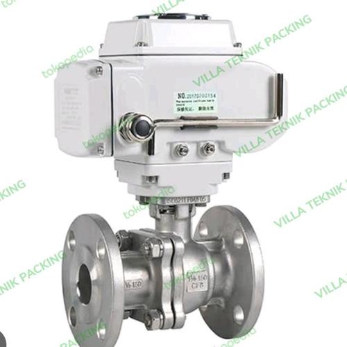 Jual Motorized Electric Actuator Ball Valve Flange 3" inch Stainless steel - Jakarta Barat ...